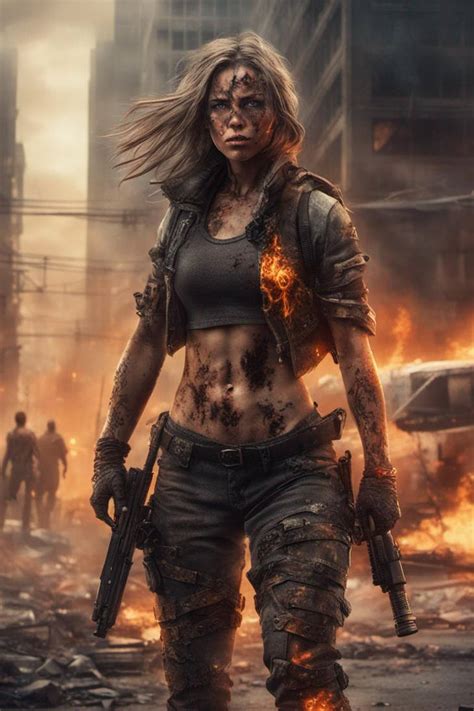 Post Apocalyptic Warrior 2 By Aphroditeai On Deviantart