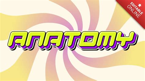 Anatomy Yk2 Font Style Text Effect Generator