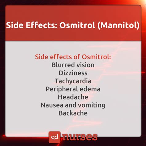 What You Need To Know About Osmitrol For The Nclex Qd Nurses