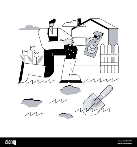 Lawn Repair Abstract Concept Vector Illustration Renovation Service