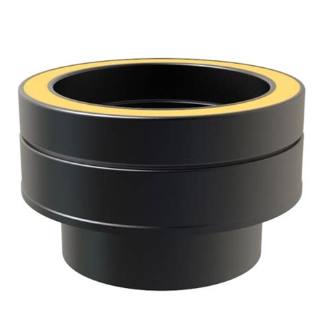 KW Pro Twin Wall Flue 125mm Flat Single To Twin Wall Adaptor