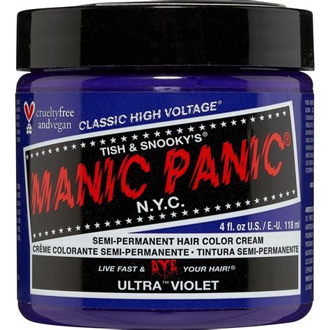 Manic Panic Creamtone Semi Permanent Hair Dye Ultra Violet 4oz