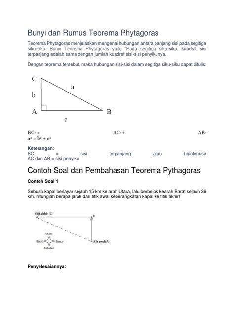 Konsep Pythagoras Untuk Smp Pdf