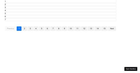 Pagination React Hooks Examples Codesandbox