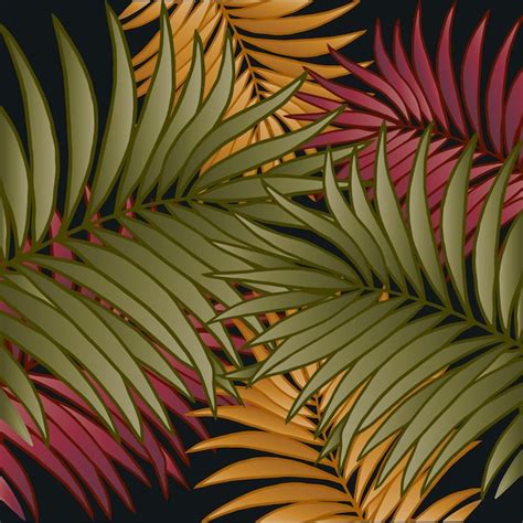 Premium Vector Tropical Leaf Background Pattern