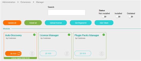 Administration Centreon Documentation