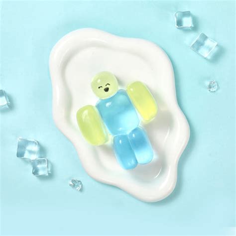 170g Crystal Blue Ice Cube Taba Squishy Fufusquishy
