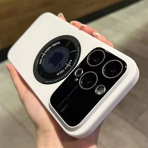 Funda Magnética De Pc Mate Para Iphone Protector De Lente Ultrafino