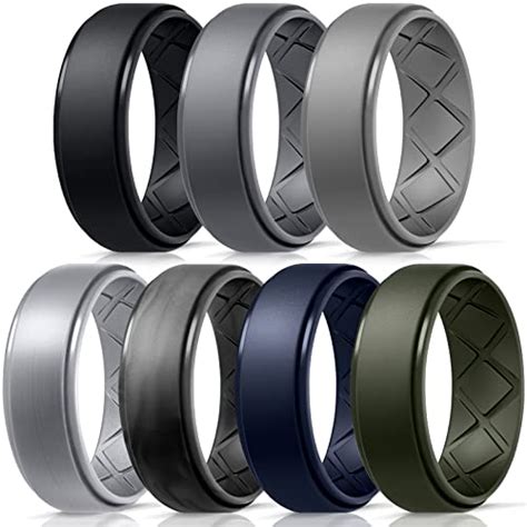 Reviews For Egnaro Silicone Ring For Men 7 Rings 4 Rings 1 Ring