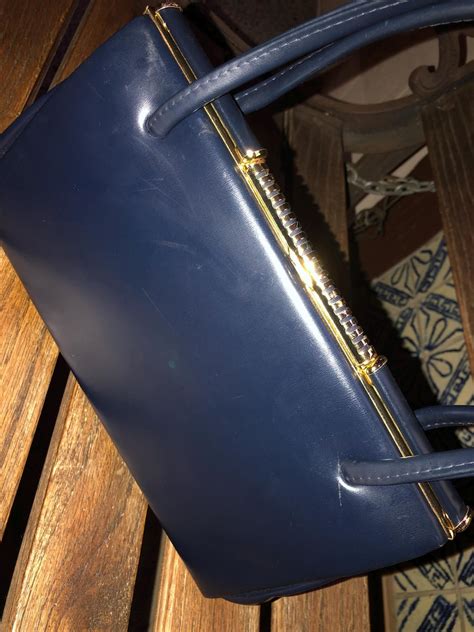 England Vintage Elbief Bag Top Handle Vintage Handbag Made In England Retro Purse Snap Top