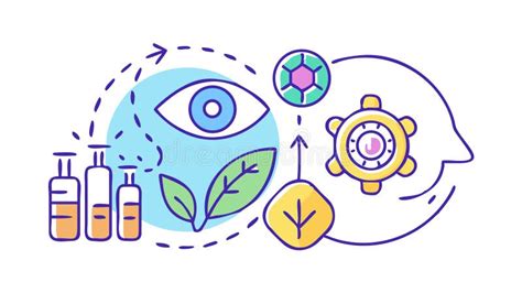 Scientific Research On Vision And Cognition Process Vector Design Generative Ai Stock Vector