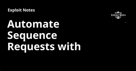 Automate Sequence Requests With Burp Intruder Exploit Notes