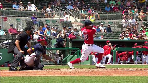 Red Sox No 8 Nick Yorke Hits An Rbi Single 03162024 Boston Red Sox