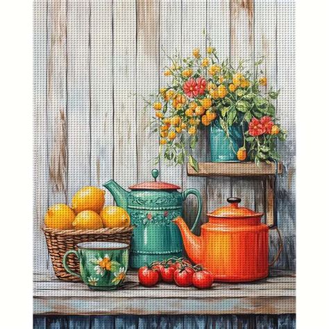 Summer Composition With Fruit And Flowers Online Puzzle