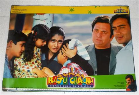 Raju Chacha 11pc Rare Lobby Card Bollywood Orig 2000 Ajay Kajol 24 5x17