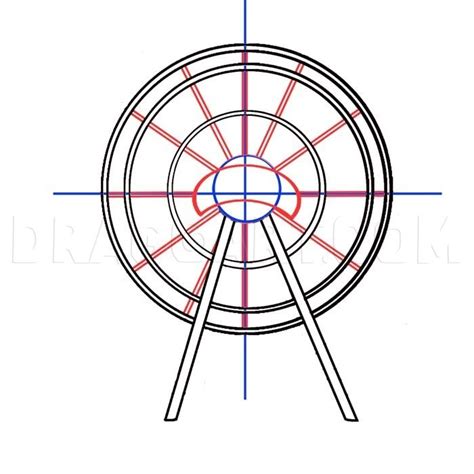 How To Draw A Ferris Wheel Step By Step Drawing Guide By Koreacow