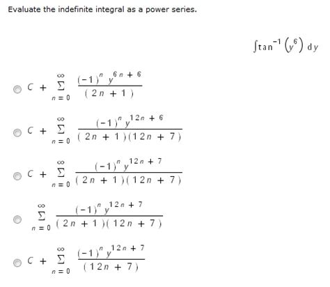Solved Evaluate the indefinite integral as a power series. | Chegg.com