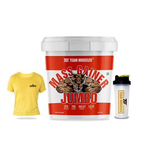 Jumbo Mass Gainer 3kg Shaker Protein Godam