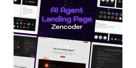 AI Agent Landing Page Design Website Design Example UI Design