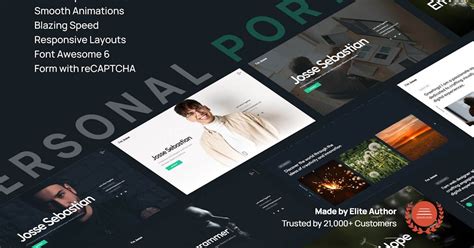 Joss Personal Portfolio Cv Resume Bootstrap 5 Codemarket