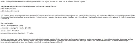 Solved Write A Java Application That Meets The Following Chegg