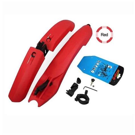 Garde boue Garde boue en plastique avec lumière LED pour vélo de