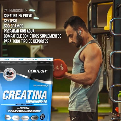 Creatina Grs Gentech Monohidrato Masa Muscular