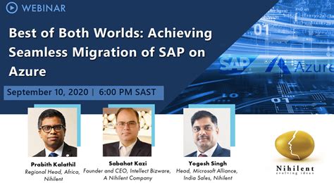 Best Of Both Worlds Achieving Seamless Migration Of Sap On Azure Webinar
