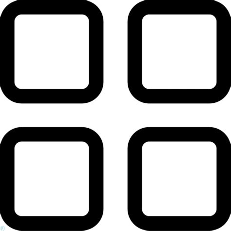 دانلود آیکون منو استایل خطی مشکی با فرمت Png