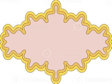 Free Retro Groovy Funky Flat Sticker Decoration PNG With Transparent Background