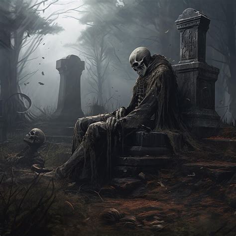 Premium Photo A Skeleton Of A Dead Person