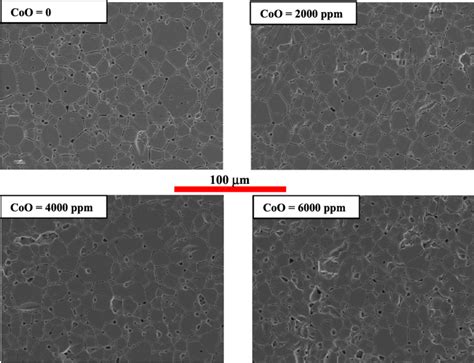 Sem Micrographs Of The Sintered Mn Zn Ferrites Sintering Temperature T