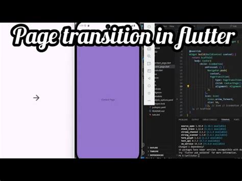 How to implement Page Transition in Flutter? Page Transition Package in Flutter - YouTube