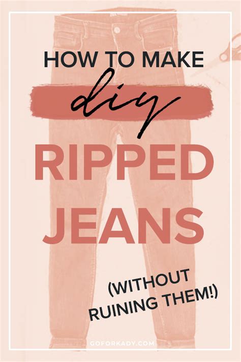 Tutorial The Easy Way To Diy Ripped Skinny Jeans With Just 2 Tools
