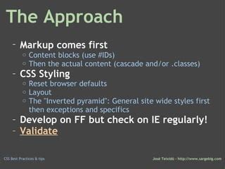 CSS Best Practices PPT