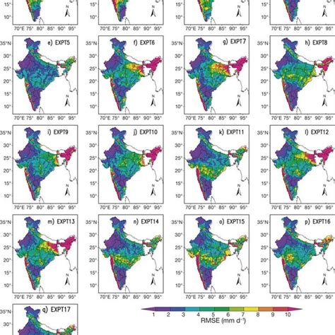 A−q Root Mean Square Error In The Seasonal Precipitation Simulated By