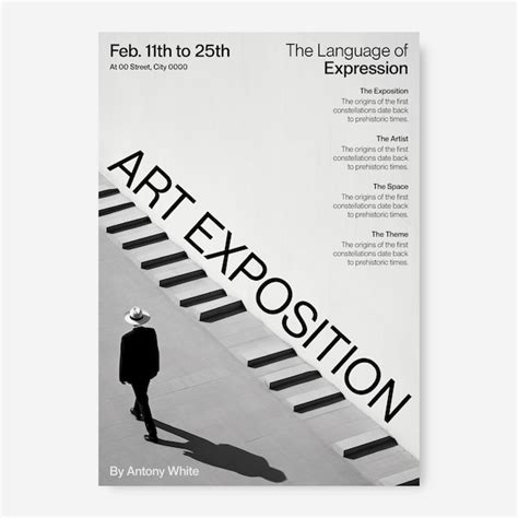 아트 포스터 템플릿 디자인 무료 벡터