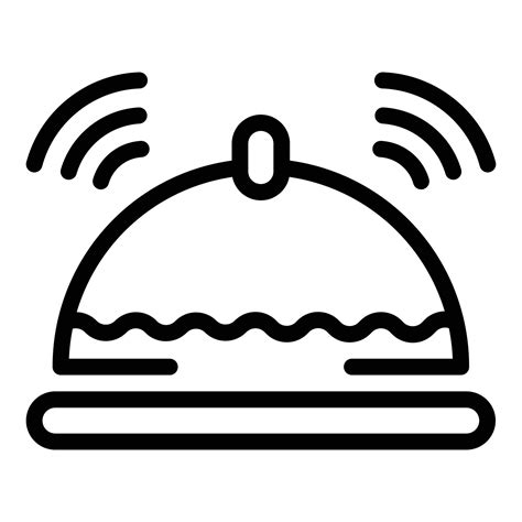 Butler Ring Bell Icon Outline Style 15663172 Vector Art At Vecteezy