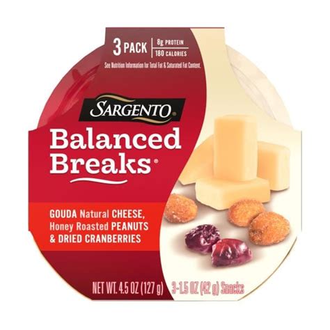Sargento Balanced Breaks® Gouda Natural Cheese Honey Roasted Peanuts