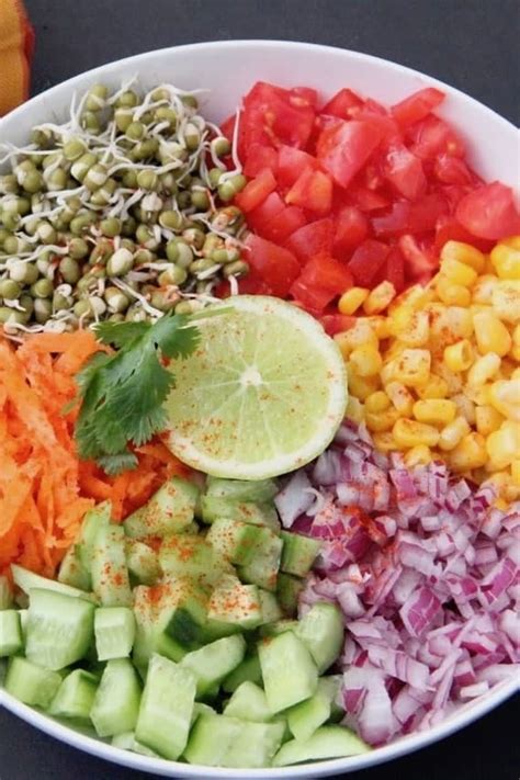 Sprouted Mung Bean Salad Recipe Indian Besto Blog