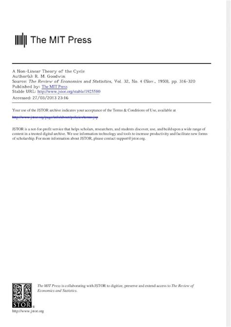 PDF R Goodwin A Non Linear Theory Of The Cycle DOKUMEN TIPS