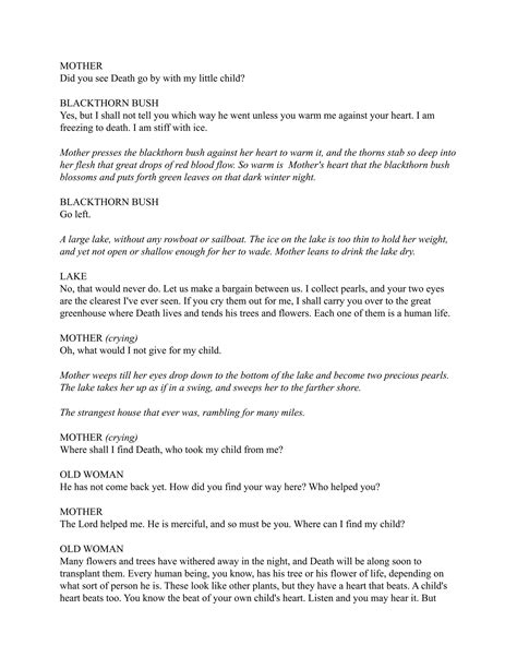The Story Of A Mother Script Pdf