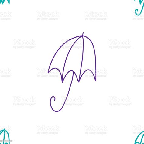 우산 아이콘 벡터 일러스트레이션 손으로 그린 블랙 디자인 비는 안전을 보호합니다 개념에 대한 스톡 벡터 아트 및 기타 이미지 개념 검은색 그리기 Istock