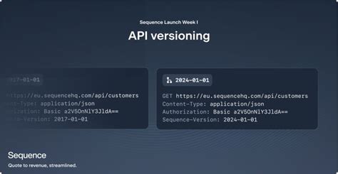 launching api versioning week day 4 sequence posted on the topic