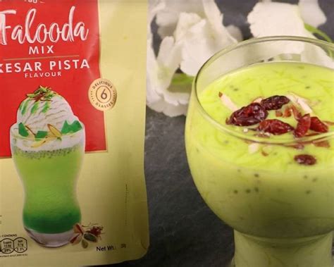 Kesar Pista Falooda Pudding A Saffron Delight