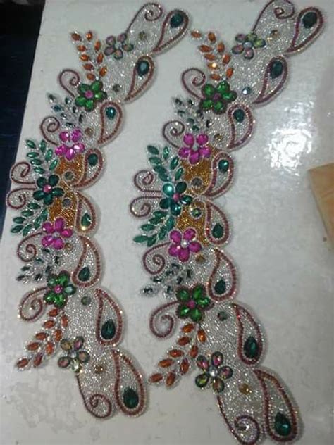 Pin On Sulaman Hand Embroidery Patterns Flowers Bead Embroidery Patterns Bead Work