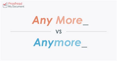 Word Choice Any More Vs Anymore Proofeds Writing Tips