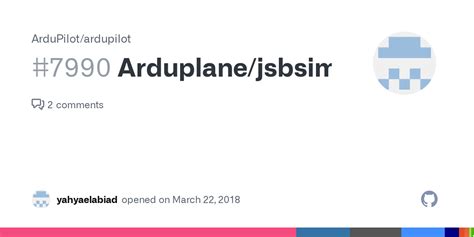 Arduplanejsbsim · Issue 7990 · Ardupilotardupilot · Github
