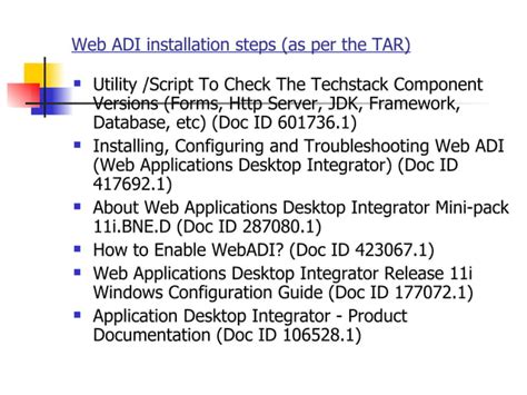 Oracle Web ADI Implementation Steps PPT