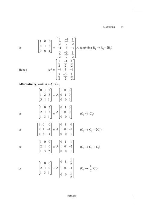 Ncert Book Class 12 Maths Chapter 3 Matrices 2024 25 Session
